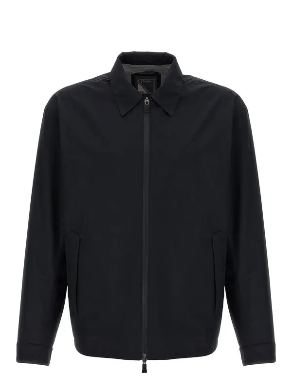 Herno Windproof Technical Fabric Jacket - Black