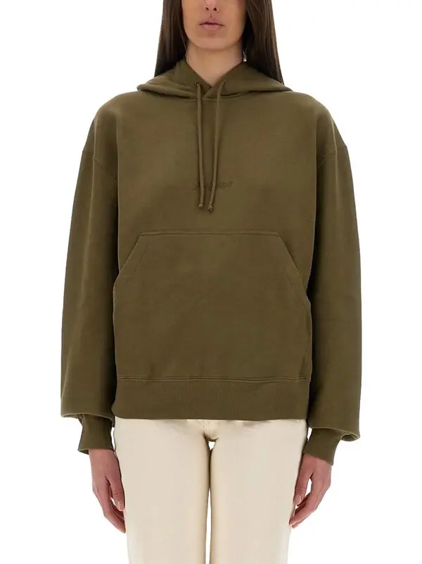 Saint Laurent Sweatshirt With Logo - Green