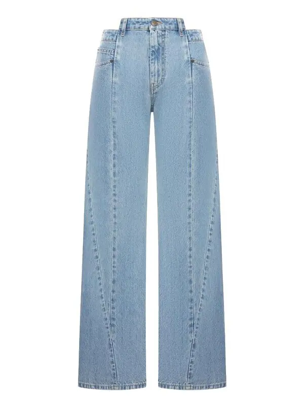 MAISON MARGIELA Denim Jeans With Cut-out Detail - Multicolor