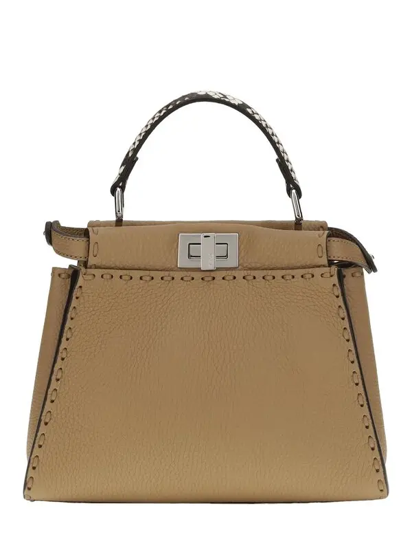 Fendi Peekaboo Mini Handbag - Cream
