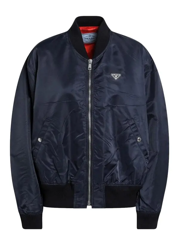 Prada Re-nylon Bomber Jacket - Blue