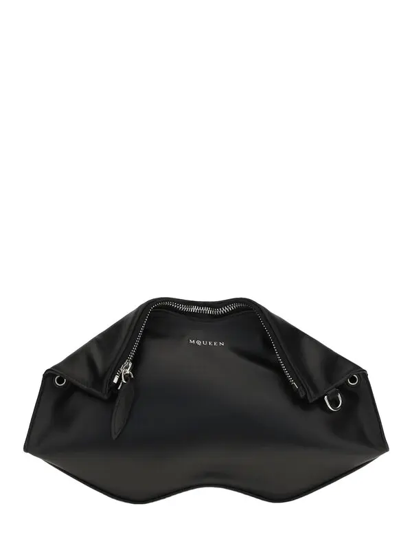 Alexander McQueen Manta Clutch - Black