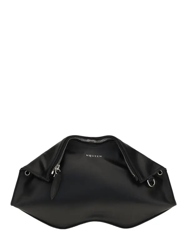 Alexander McQueen Manta Clutch - Black