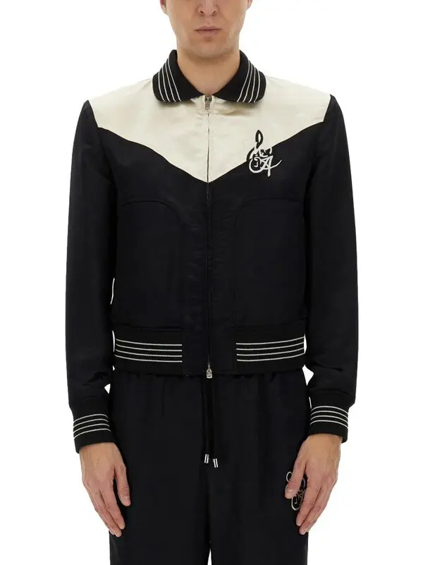 Amiri Embroidered Viscose Jacket - Black