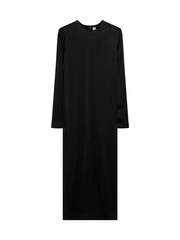 TOTEME Midi Dress In Lustrous Viscose - Black
