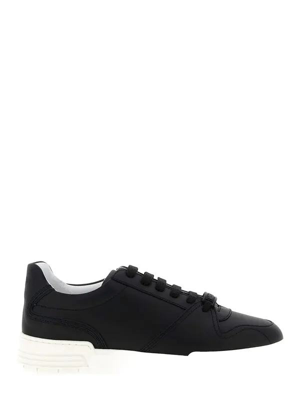 Moschino Kevin Leather Sneakers - Black