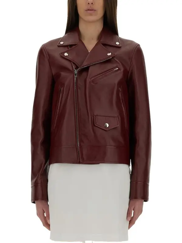 Gucci Leather Biker Jacket - Multicolor