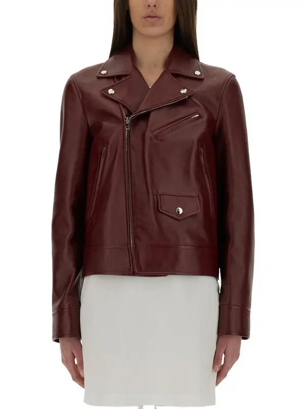 Gucci Leather Biker Jacket - Multicolor