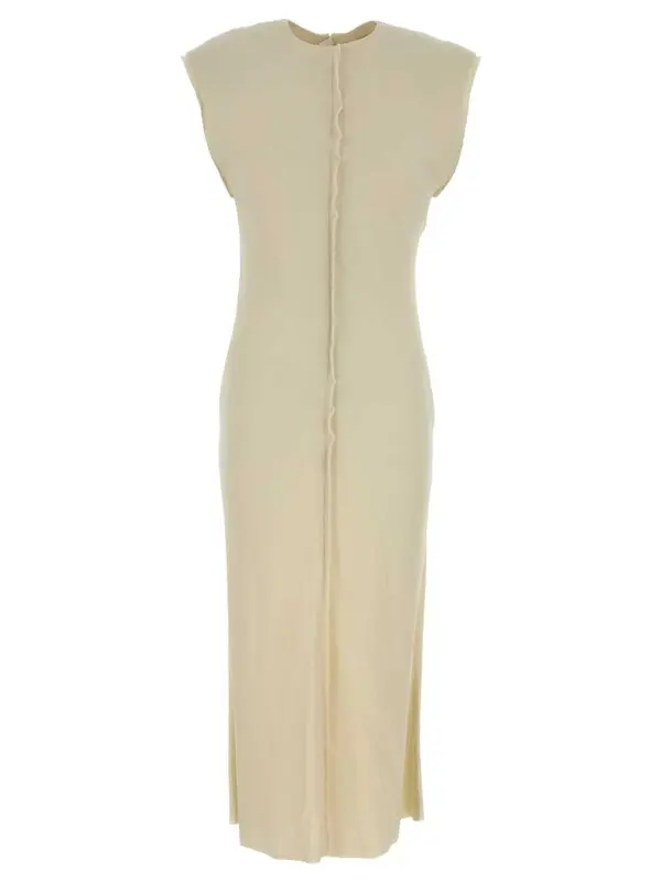 AMI Paris Stretch Viscose Dress - Yellow