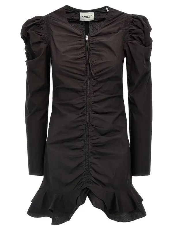 Isabel Marant Étoile Briali Cotton Mini Dress - Black