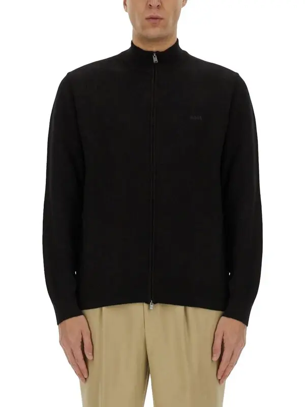 BOSS Shirt With Zip - Black