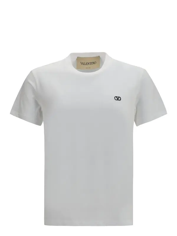 Valentino Garavani Cotton Vlogo T-shirt - White
