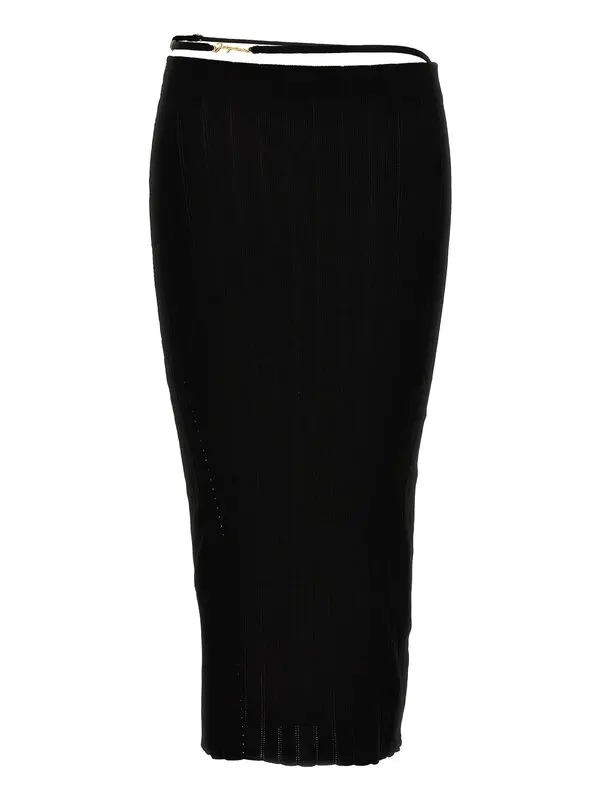Jacquemus La Jupe Pralù Skirt - Black