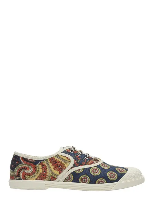 Valentino Garavani Voyage Imaginaire Fabric Sneakers - Cream