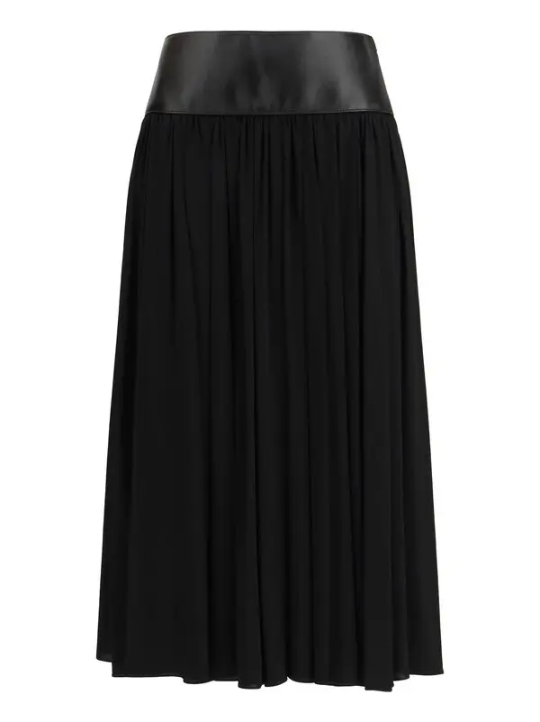 Alaïa Skirt With Leather Belt - Black
