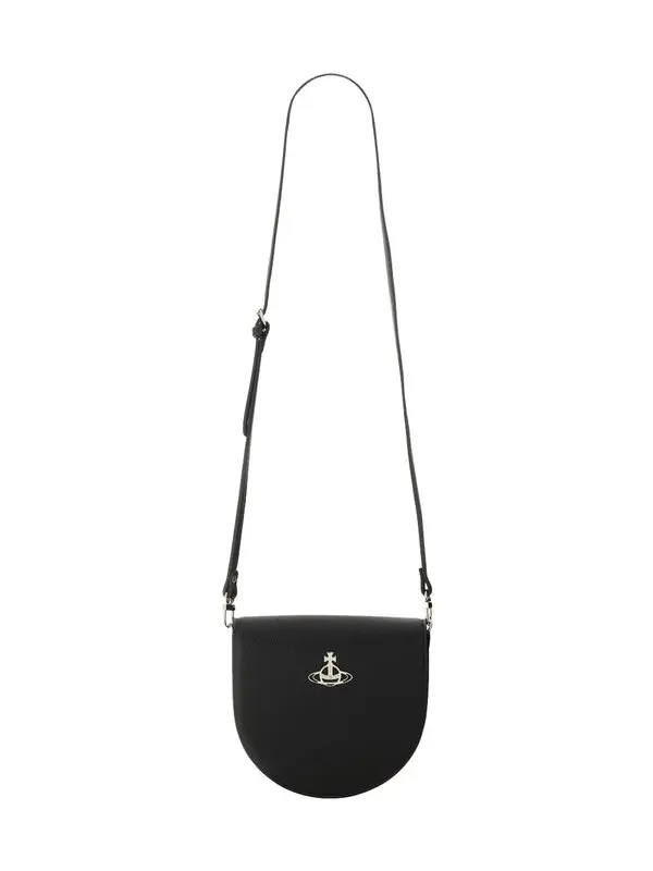 VIVIENNE WESTWOOD Saddle Shoulder Bag - Black