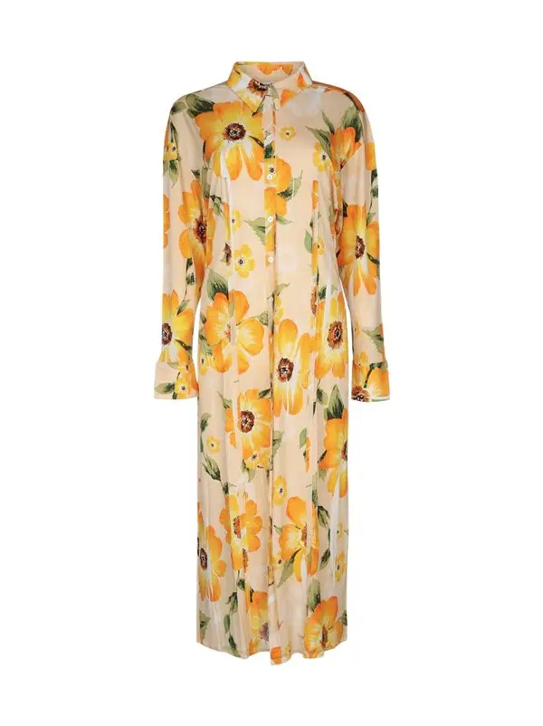 Acne Studios Printed Viscose Dress - Multicolor
