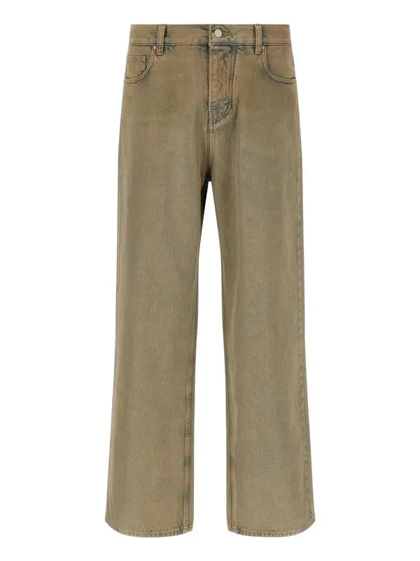 Amiri Wide Leg Jeans - Cream