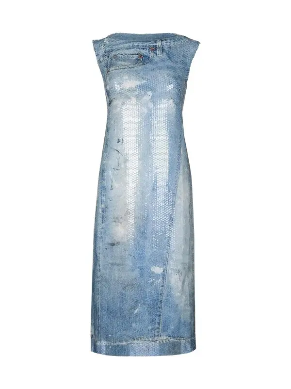 Acne Studios Sequined Midi Dress - Multicolor