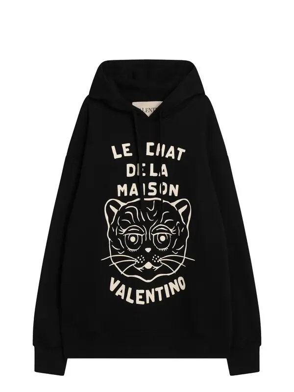 Valentino Garavani Le Chat De La Maison Sweatshirt - Black