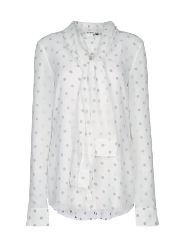 Acne Studios Polka Dot Printed Blouse - Multicolor