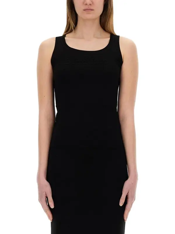 Max Mara Ribbed Tank Top - Black