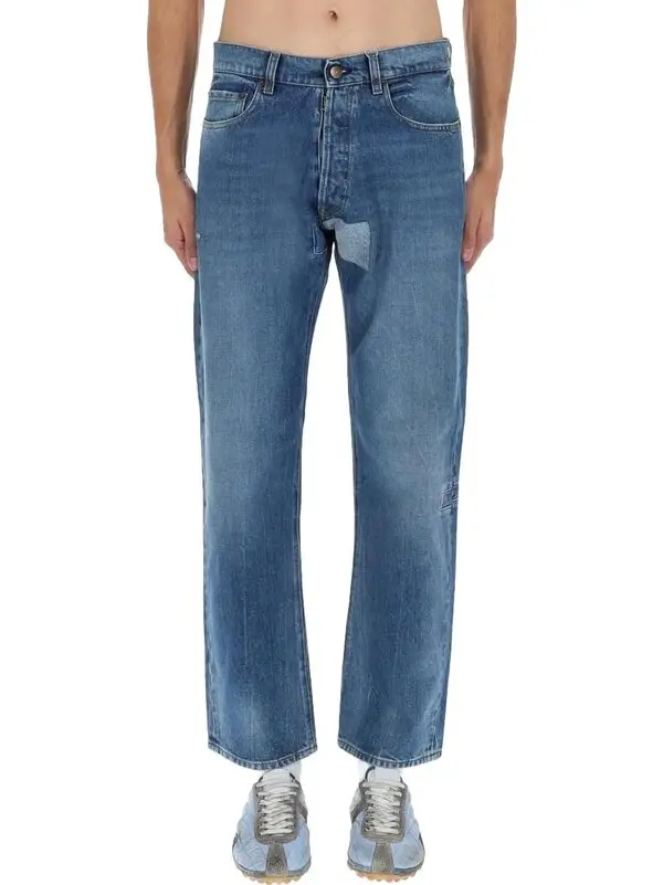 MAISON MARGIELA Jeans With Shelter Detail - Blue