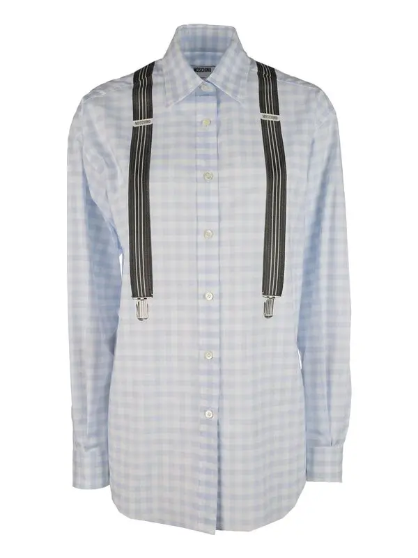 Moschino Gingham Check Button Up Shirt - Multicolor