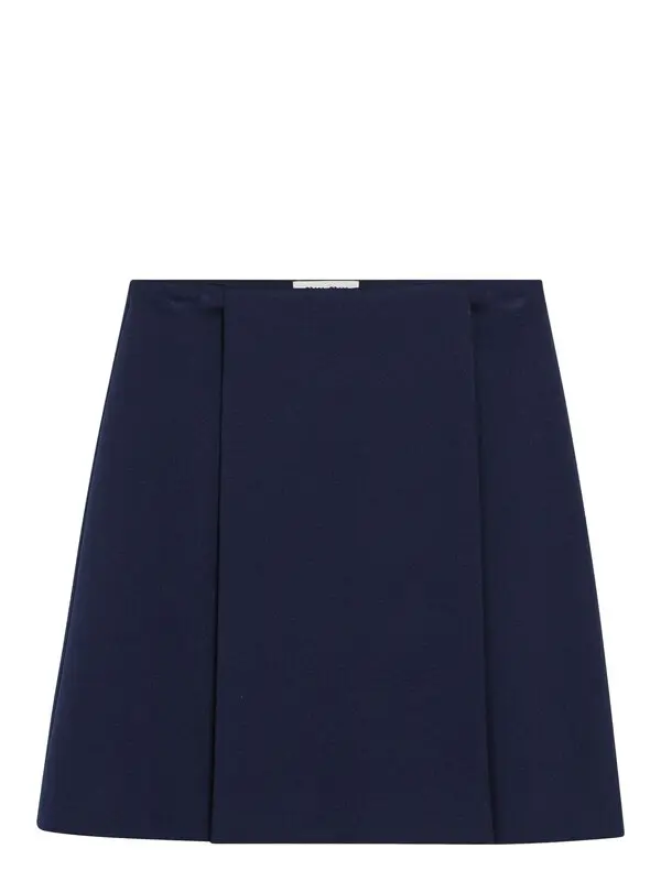 Miu Miu Baltic Tech Jersey Skirt - Blue