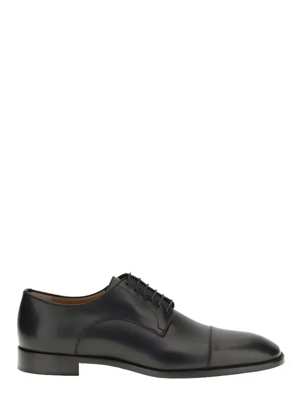 CHRISTIAN LOUBOUTIN Greggo Oxford Leather Lace-up Shoes - Black