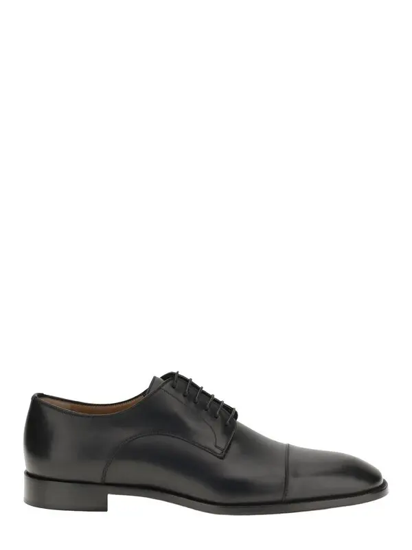 CHRISTIAN LOUBOUTIN Grego Oxford Leather Lace-up Shoes - Black