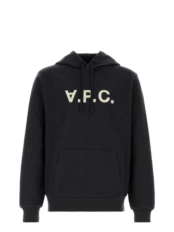 A.p.c. Stretch Cotton Sweatshirt - Black