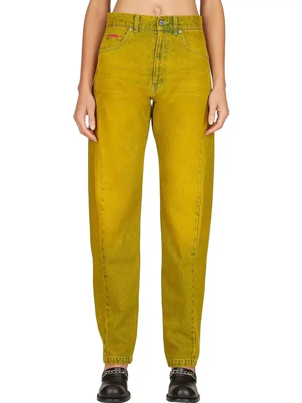 Martine Rose Twist Seam Jeans - Yellow