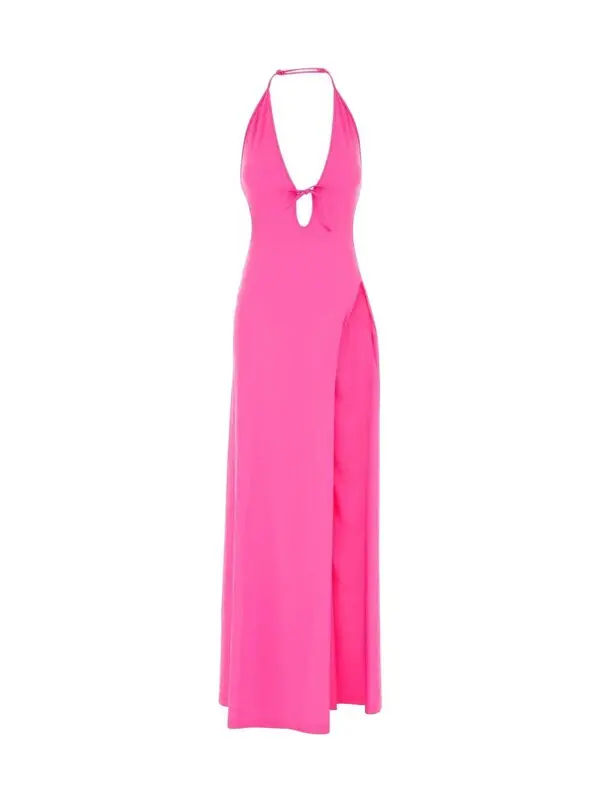 Balenciaga Fluo Stretch Nylon Dress - Pink