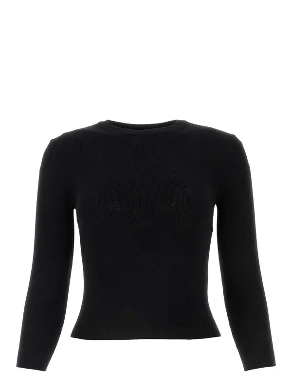 Balenciaga Wool Blend Sweater - Black