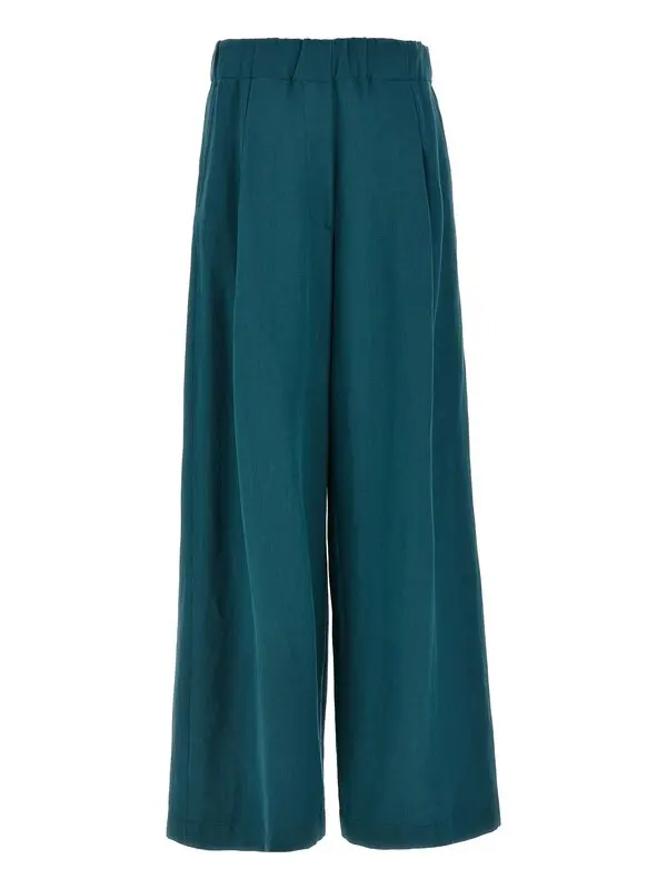 Dries Van Noten Pila Wool Blend Pants - Green