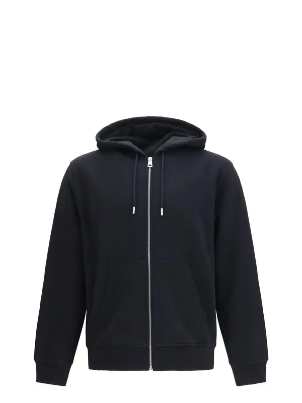 Givenchy Photographic Negative Print Fleece Zip Hoodie - Black