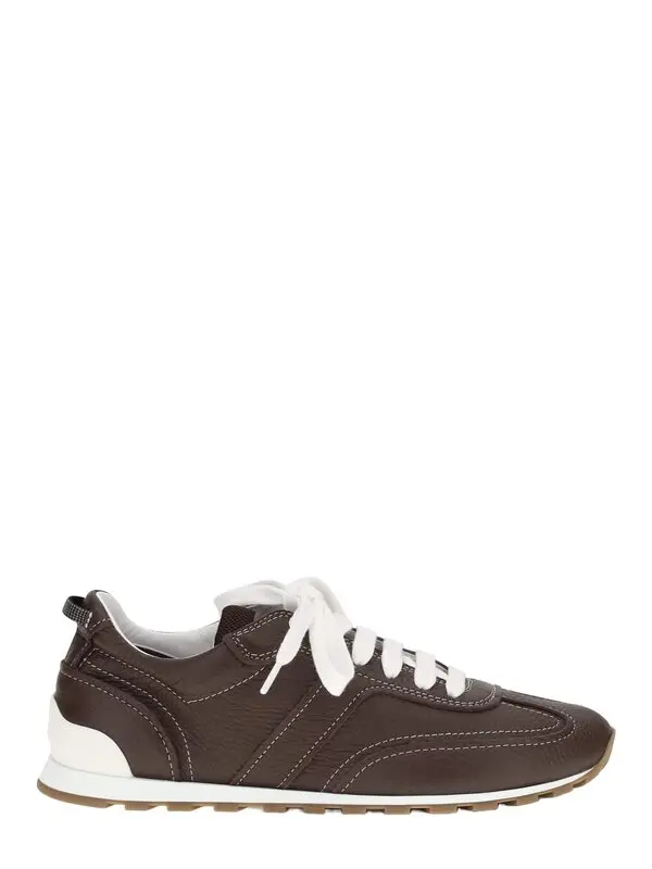 Brunello Cucinelli Leather Sneakers - Brown