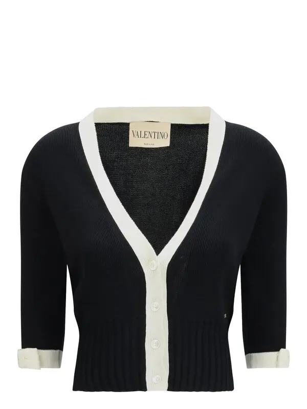 Valentino Garavani V-neck Cardigan - Black
