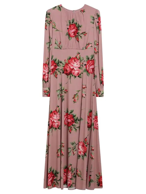 Dolce & Gabbana Printed Crêpe Dress - Pink