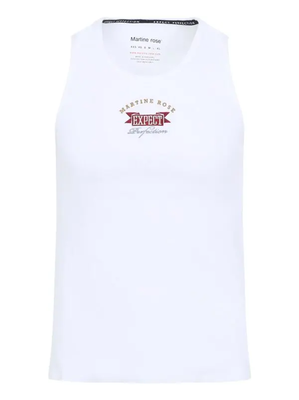 Martine Rose Cotton Vest - White