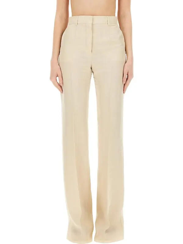 Sportmax Flare Trousers - Cream