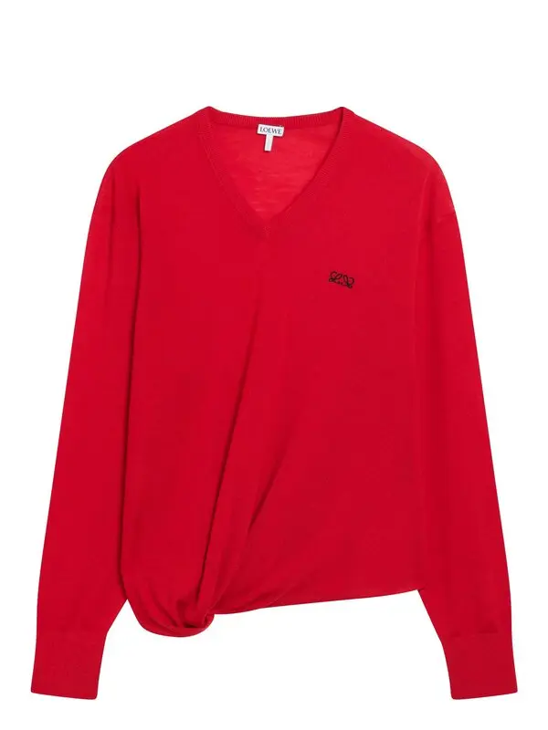 Loewe Merino Wool Top - Red