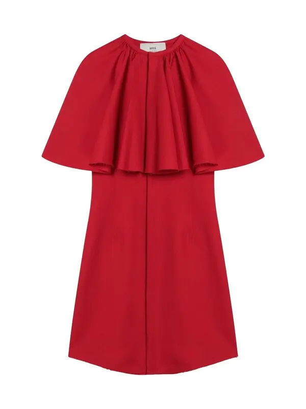 AMI Paris Mini Wool Dress - Red