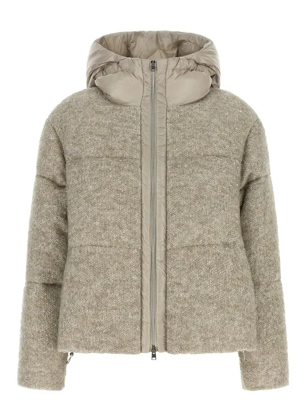 Herno Feather Padded Jacket - Cream
