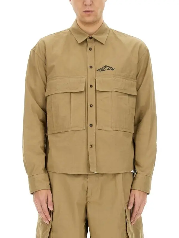 Dsquared2 Icon Ripstop Shirt - Brown