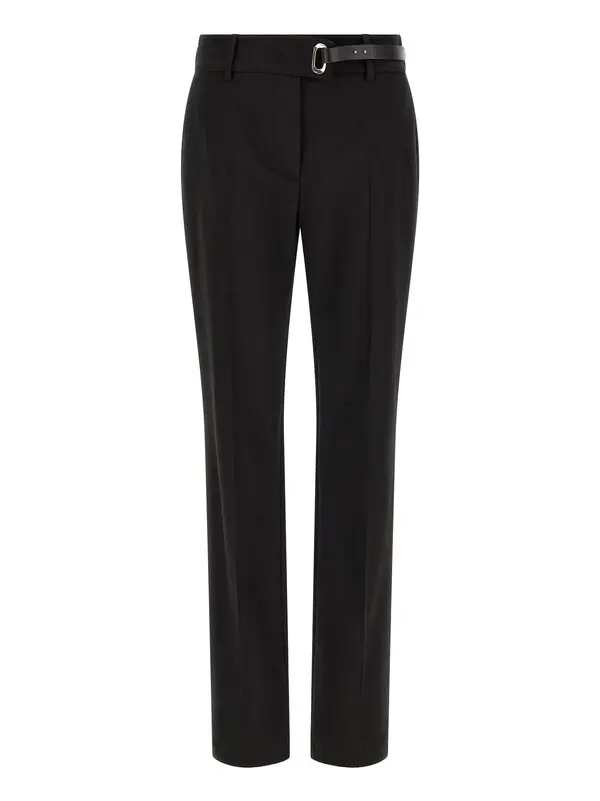 Sportmax Tailored Straight Leg Trousers - Black