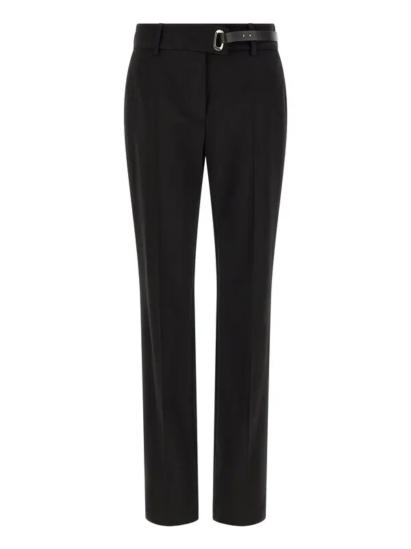 Sportmax Tailored Straight Leg Trousers - Black