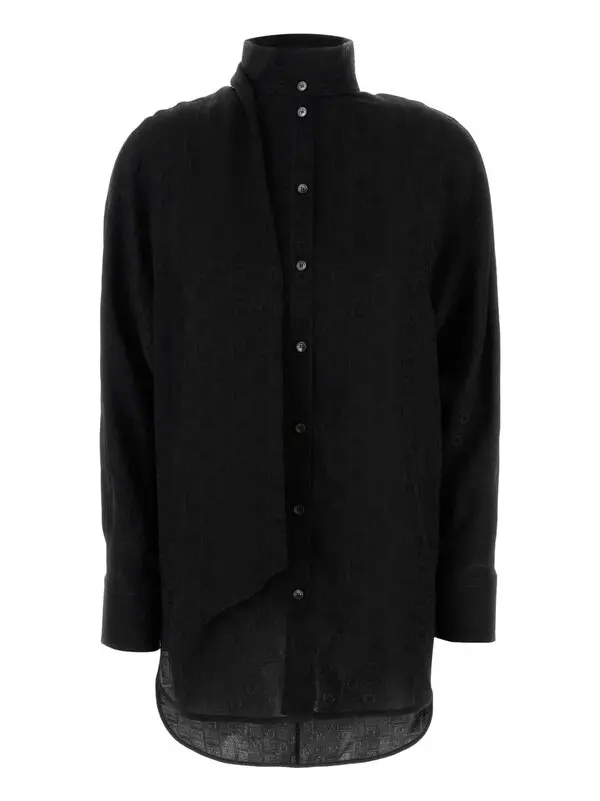 FERRAGAMO Silk Shirt - Black
