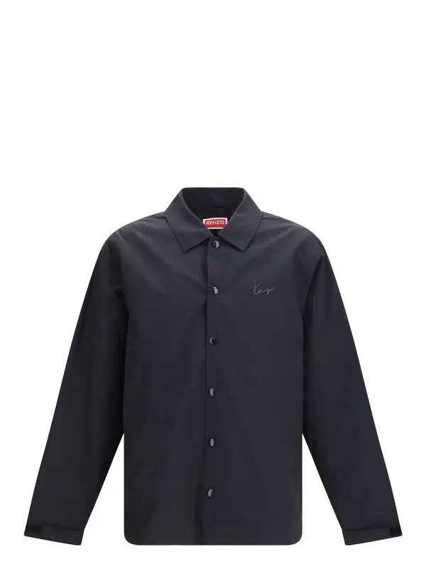Kenzo Cotton And Nylon Coach Jacket - Black